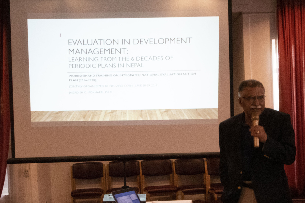 Training Workshop on Implementation of M&E Guideline (2075) and Impact Evaluation – CoE-Nepal