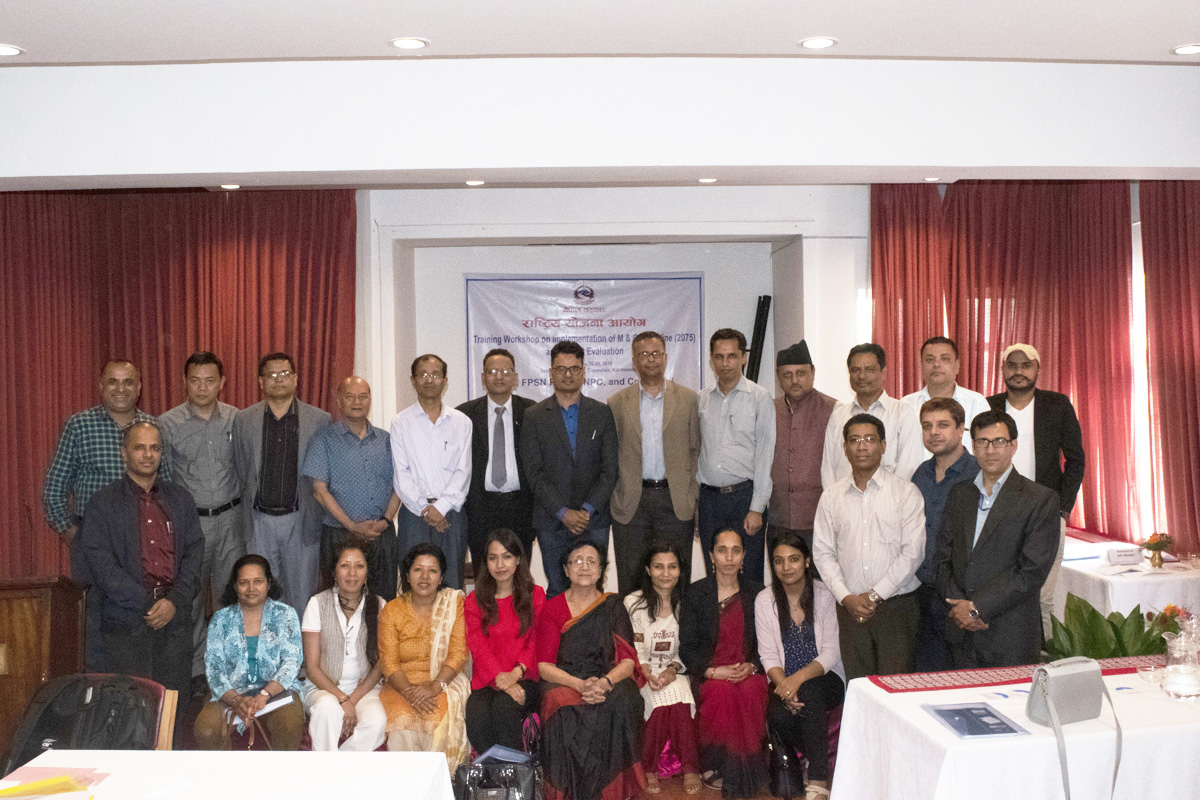 Training Workshop on Implementation of M&E Guideline (2075) and Impact Evaluation – CoE-Nepal